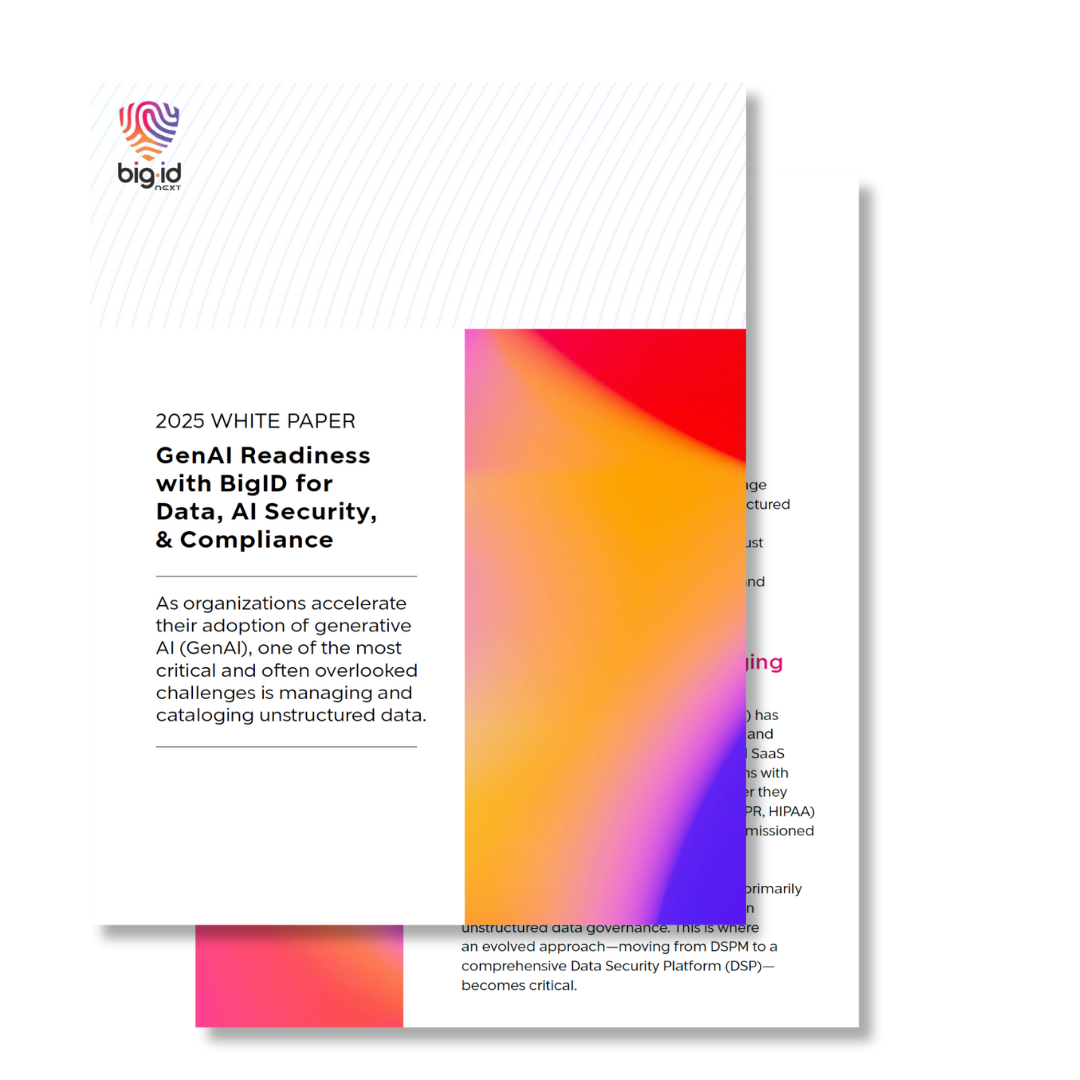 GenAI Readiness with BigID for Data, AI Security, & Compliance